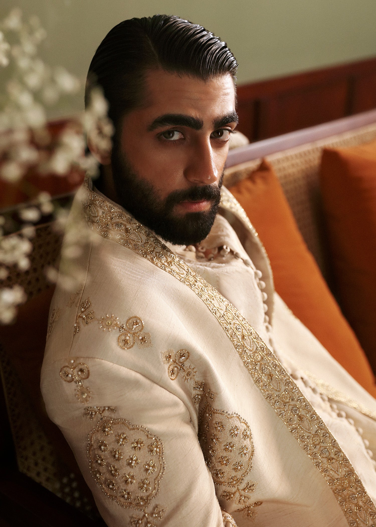 Buy Ashaar Sherwani | Wedding Sherwani for Men | Hazure
