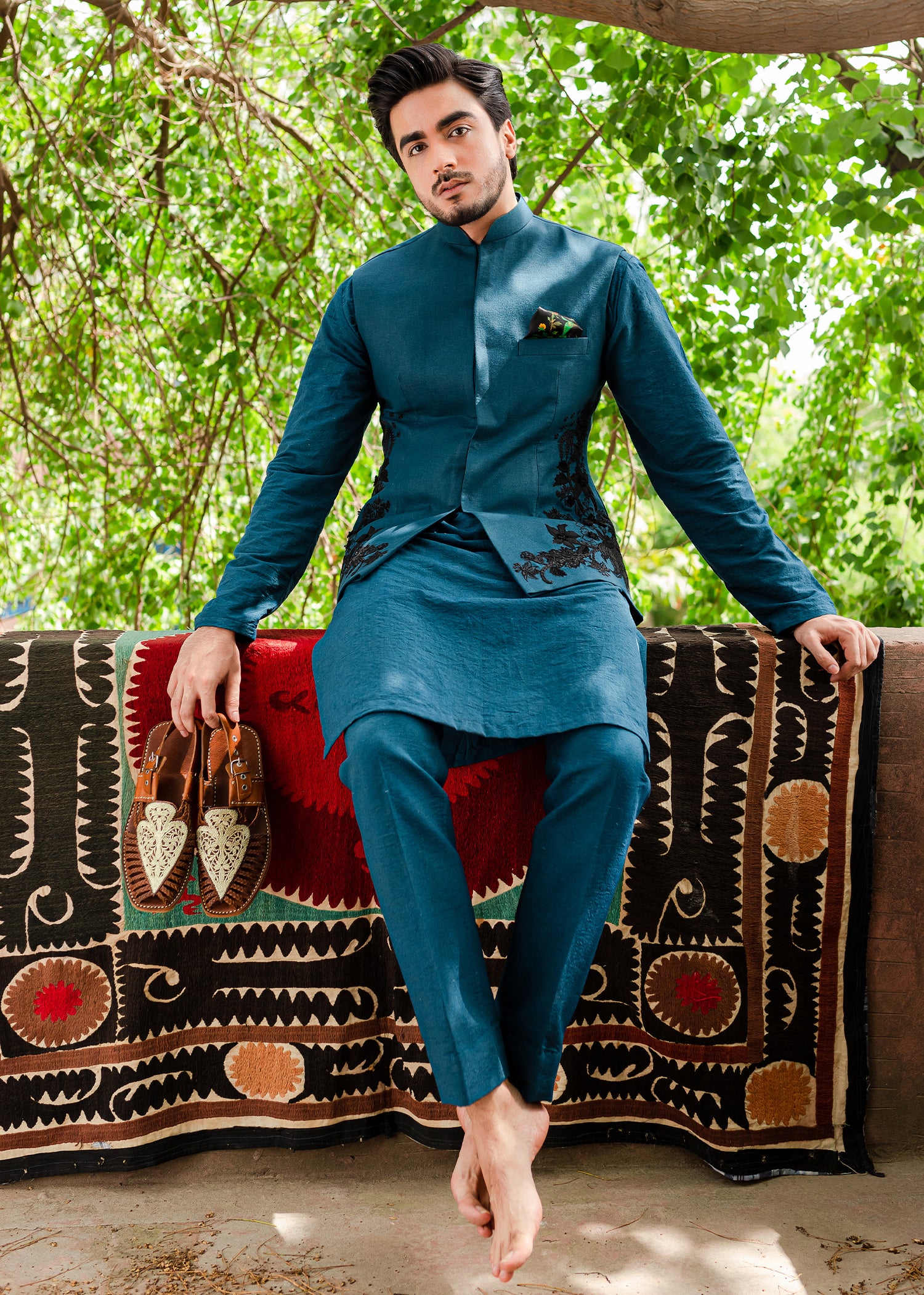 Deep Water Kurta | Elegant Men’s Kurta | Hazure Online